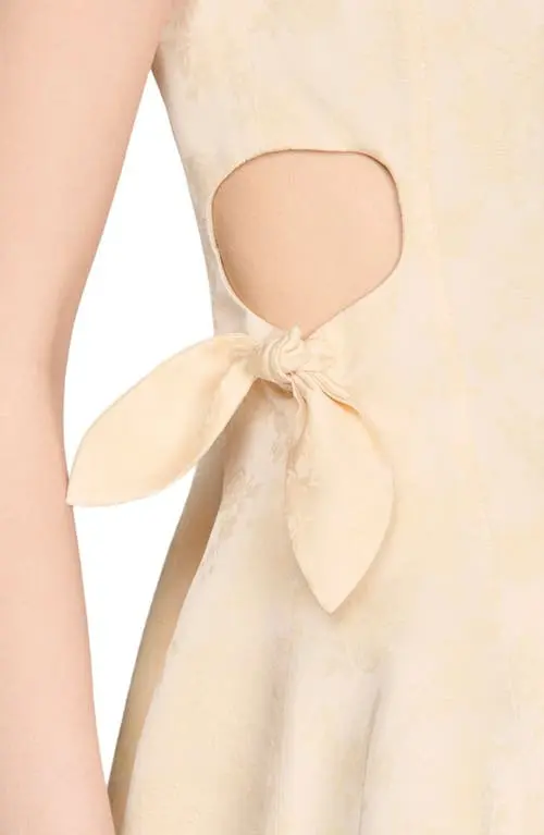 Sandro Short Floral Jacquard Dress