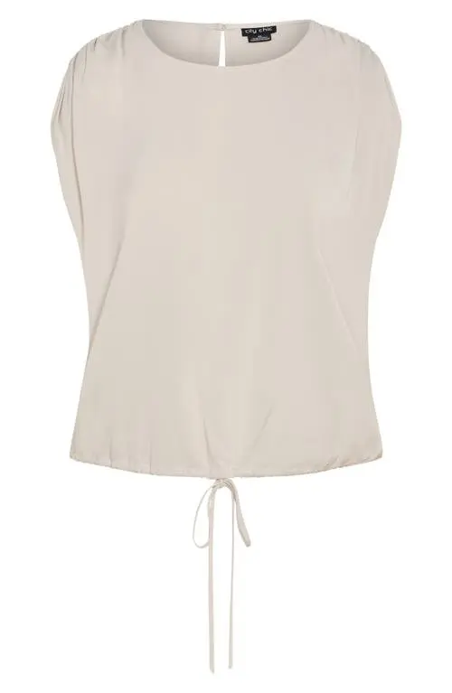 City Chic Elise Drawstring Hem Top
