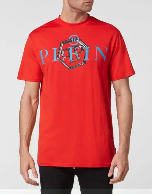 Philipp Plein T-shirt Round Neck Ss Tm - Red