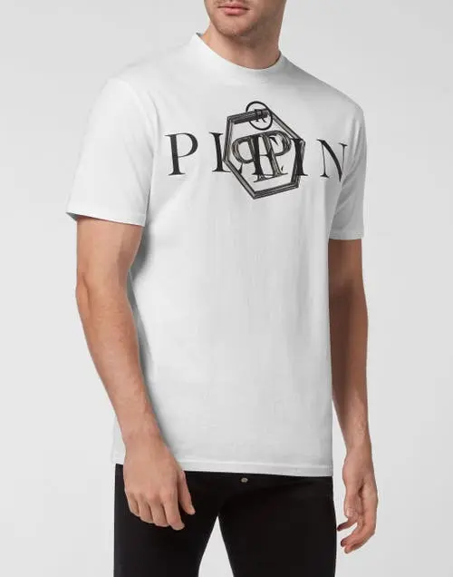 Philipp Plein T-shirt Round Neck Ss Tm - White/black