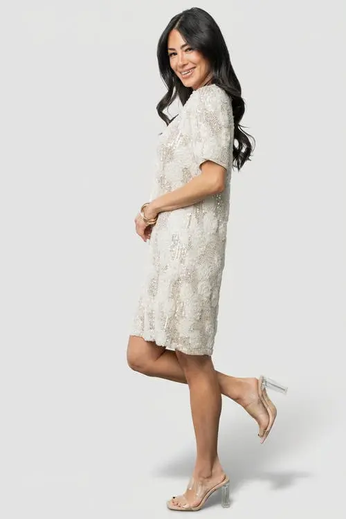 BALTIC BØRN Rhea Sequin Short Dress