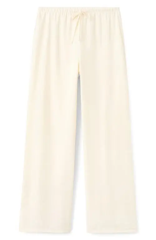 Mango Drawstring Mid Rise Straight Leg Pants