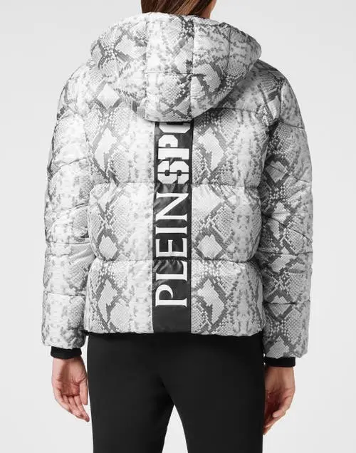 PLEIN SPORT Nylon Puffer Jacket Pitone