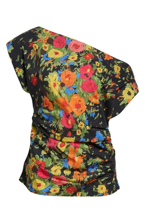 A.L.C. Nara Floral Off The Shoulder Cotton Top