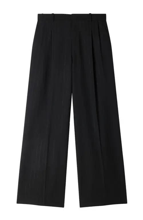 Sandro Striped Wide-leg Trousers