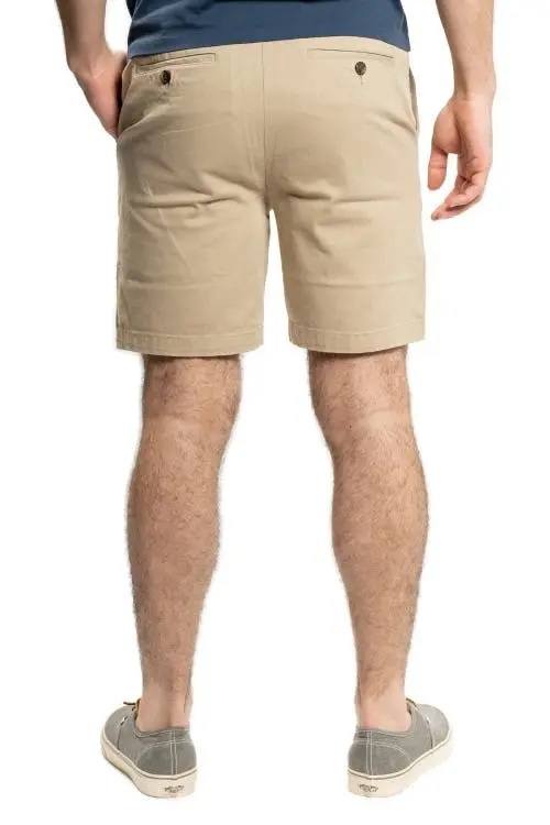PETER MANNING NYC Stretch Chino Shorts 7 Inch - Khaki