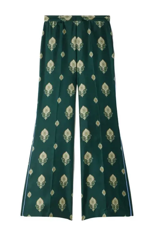 Sandro Paisley-print Floaty Trousers