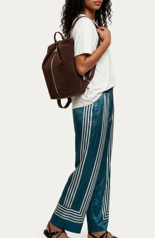 AIMEE Tamitha Leather Backpack - Fudge Suede