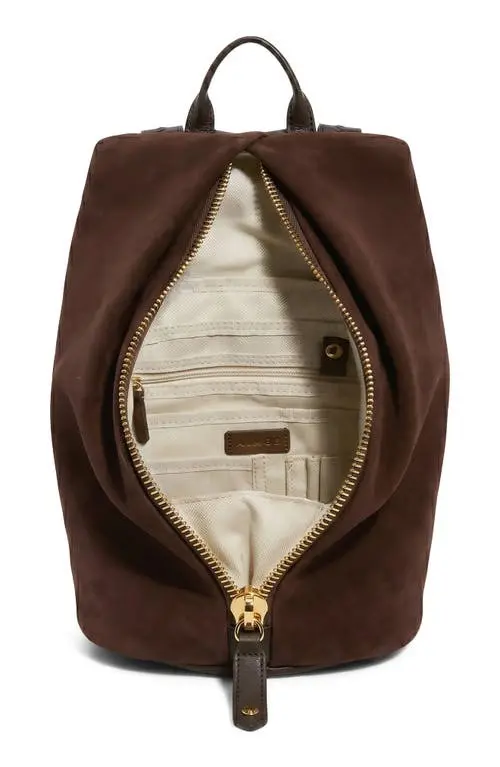 AIMEE Tamitha Leather Backpack - Fudge Suede