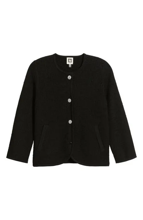Anne Klein Eyelash Yarn Cardigan