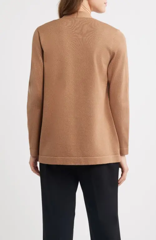 Anne Klein Chatham Open Front Cardigan - Vicuna
