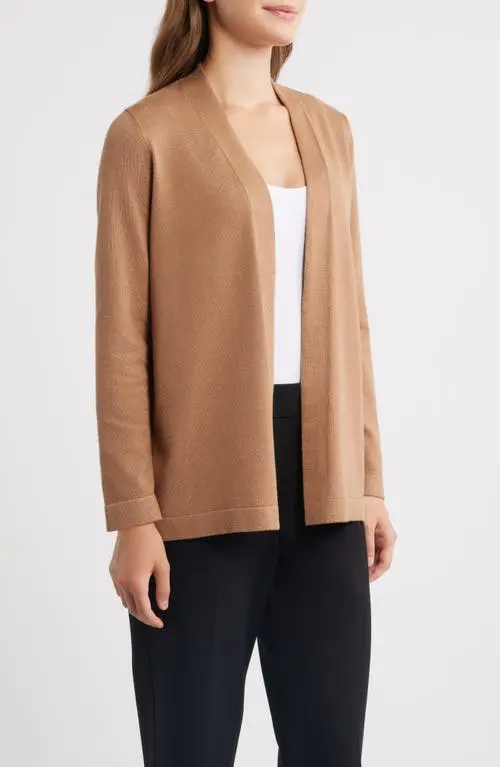 Anne Klein Chatham Open Front Cardigan - Vicuna
