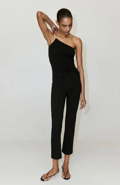 Mango Asymmetric Knit Top