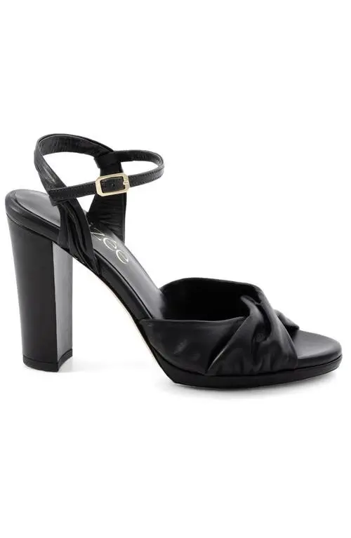 ELIZEE Simone Sandal Leather Platform Heel