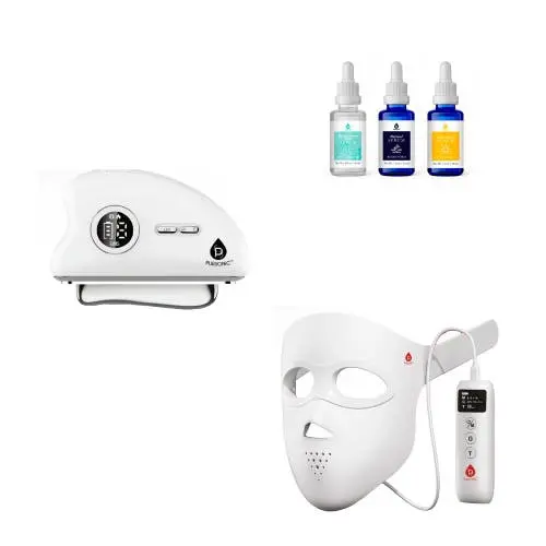 PURSONIC Ultimate Skincare System 3d Led Face Mask - White