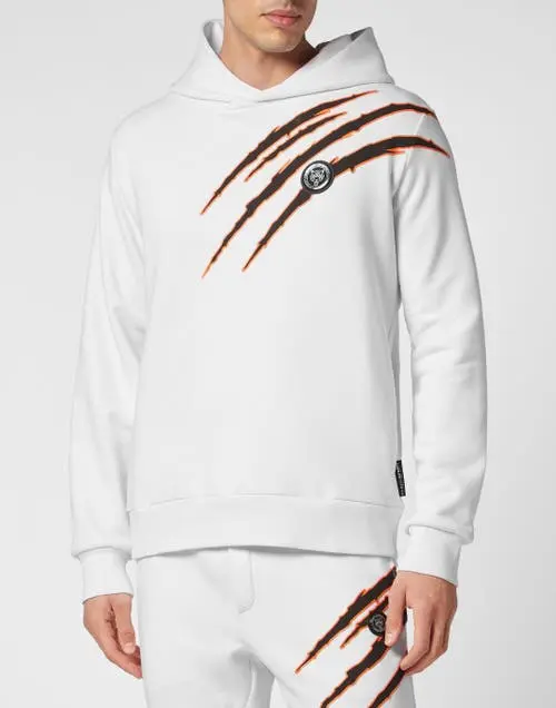 PLEIN SPORT Hoodie Sweatshirt Scratch
