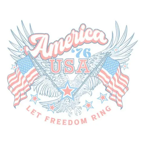 LOST GODS America 76 Let Freedom Ring Graphic T-shirt
