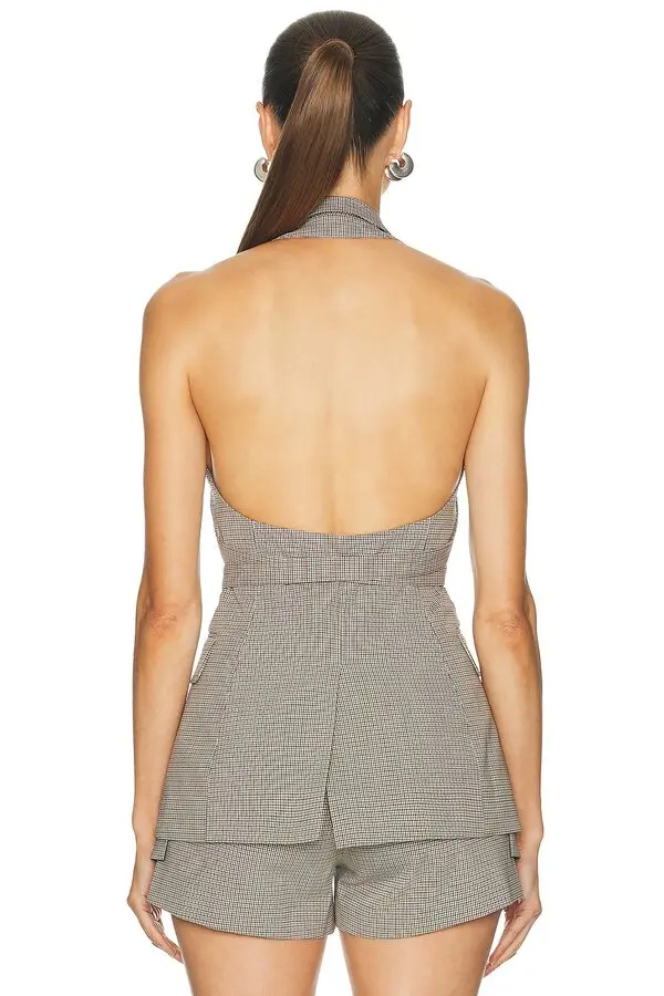 Monse Cross Lapel Vest Jacket