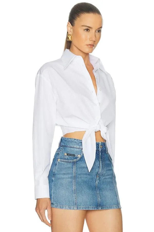 Dolce & Gabbana Poplin Button Up Top