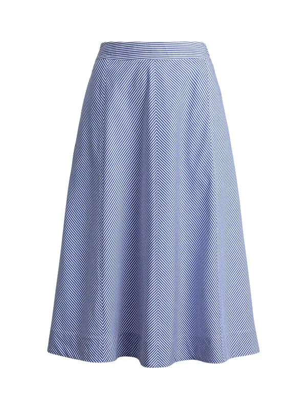 Ralph Lauren Striped A-line Skirt