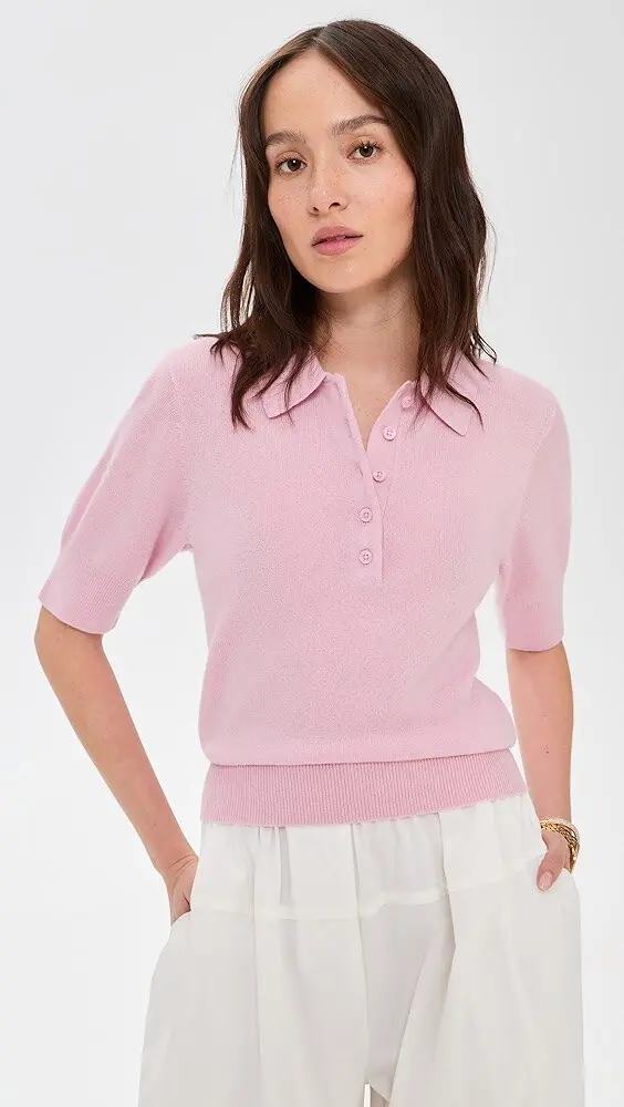 REFORMATION Skye Cashmere Polo