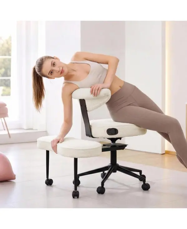 GAOMON Ergonomic Cross-legged Office Chair - Beige