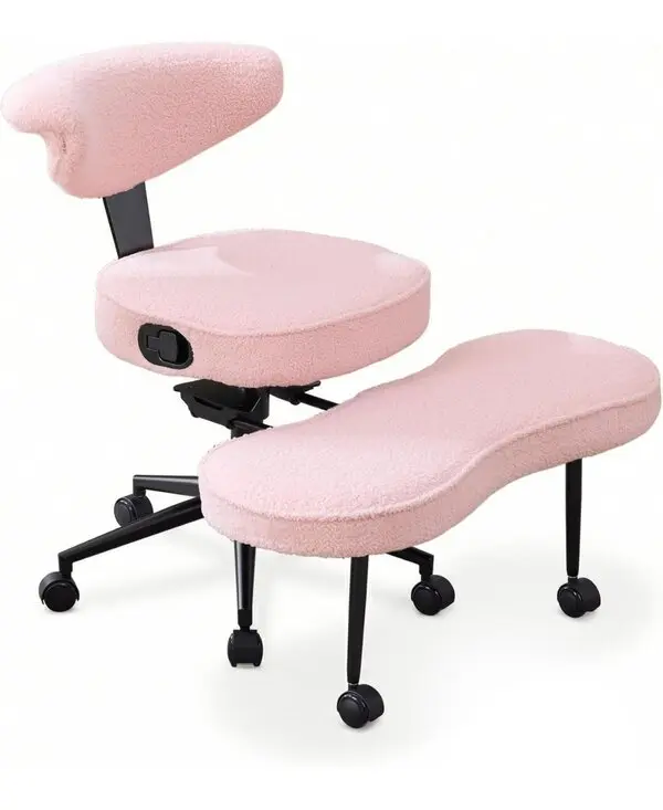 GAOMON Ergonomic Cross-legged Office Chair - Pink