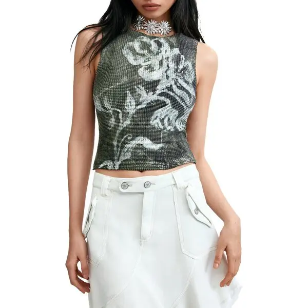 Desigual Floral Sleeveless Top