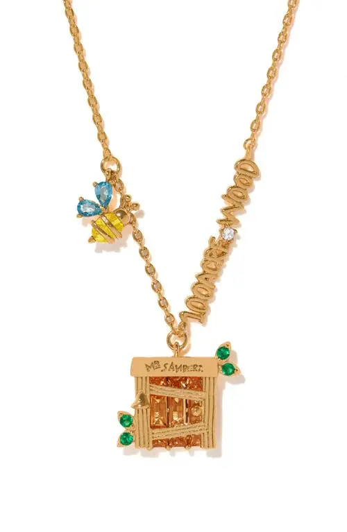 GIRLS CREW Disney Hundred Acre Wood Pendant Necklace - Gold