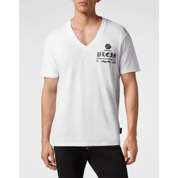 Philipp Plein T-shirt V-neck - White
