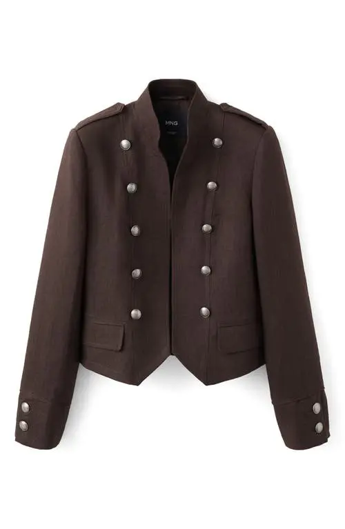 Mango Military Linen Jacket