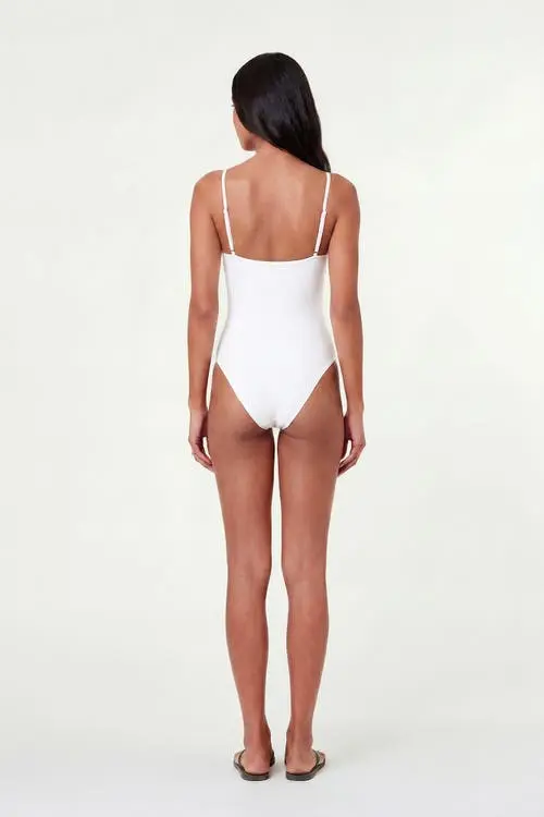 NICHOLAS Anela One Piece Swim Suit - Ivory
