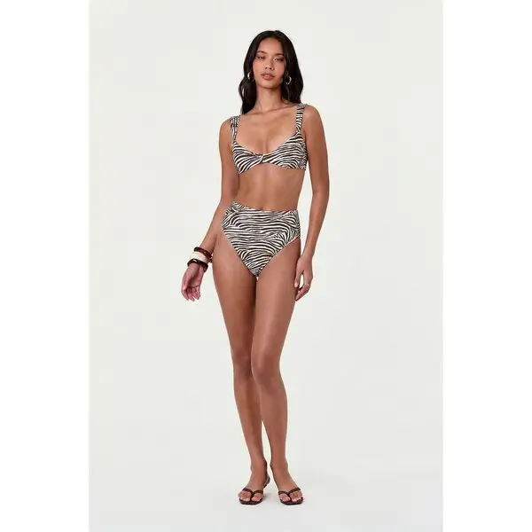 NICHOLAS Bridget Balconette Top - Graphic Zebra