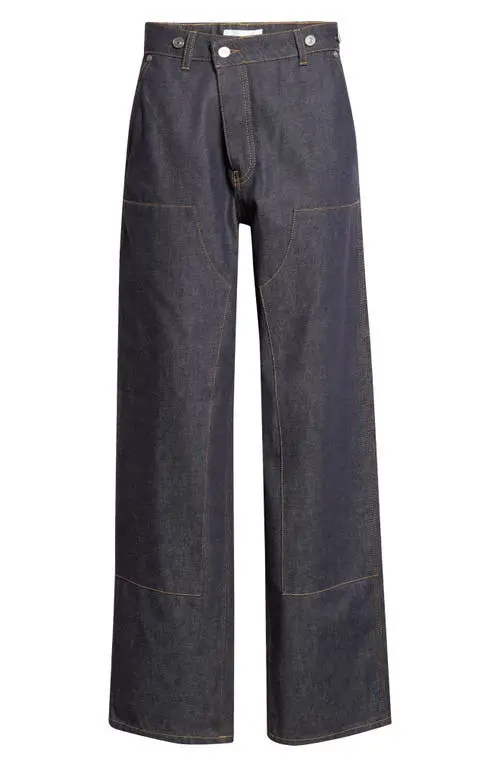 Victoria Beckham Asymmetric Panelled Wide Leg Jeans