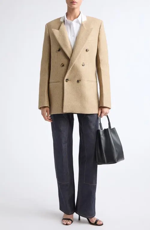 Victoria Beckham Asymmetric Panelled Wide Leg Jeans