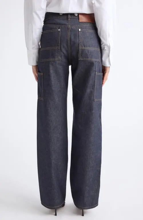 Victoria Beckham Asymmetric Panelled Wide Leg Jeans