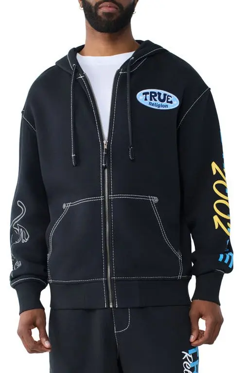 True Religion Stay True Big T Zip Hoodie
