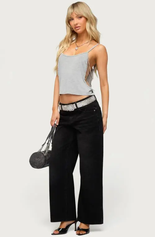EDIKTED Raelynn Low Rise Wide Leg Jeans