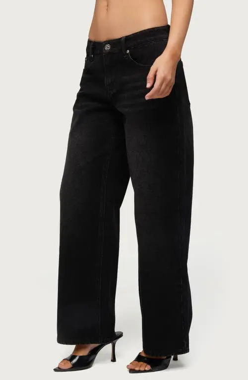 EDIKTED Raelynn Low Rise Wide Leg Jeans