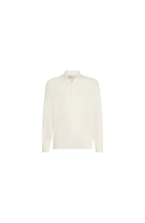 Brunello Cucinelli Cotton Lightweight Knit Polo Shirt