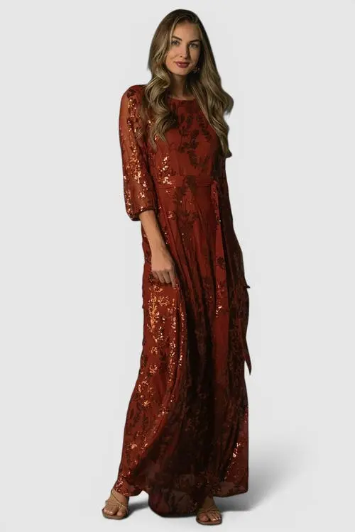 BALTIC BØRN Destiny Sequin Maxi Dress