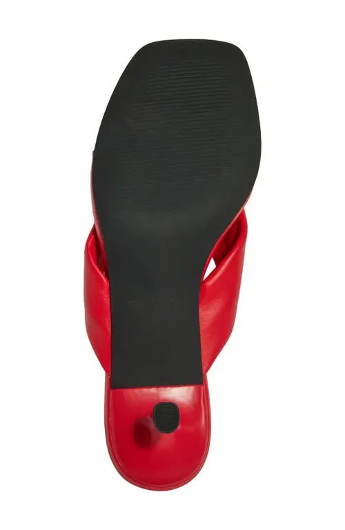 Yosi Samra Eva Thong Kitten Heel Sandal - Red