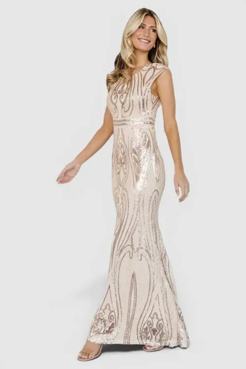 BALTIC BØRN Alessia Sequin Gown
