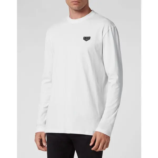 Philipp Plein T-shirt Round Neck Ls - White