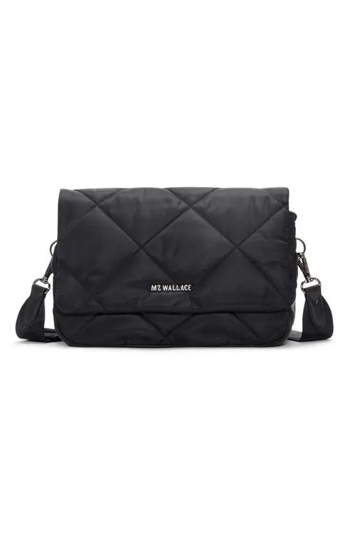 Mz Wallace Madison Quilted Nylon Flap Crossbody Bag