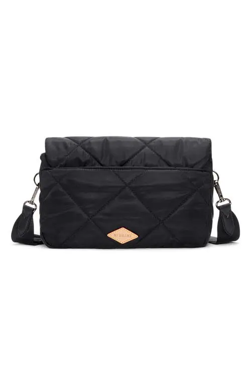 Mz Wallace Madison Quilted Nylon Flap Crossbody Bag