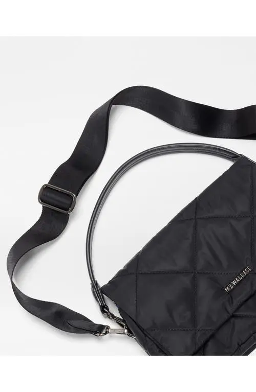 Mz Wallace Madison Quilted Nylon Flap Crossbody Bag