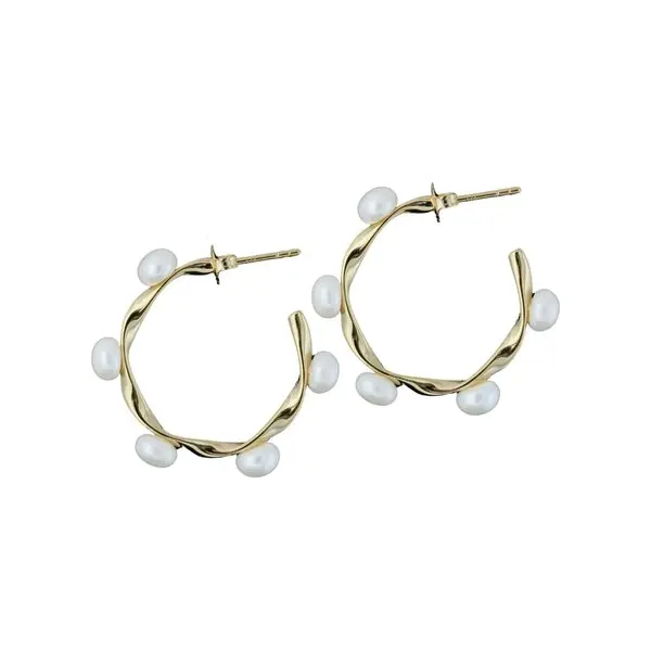 CHIARA TEDESCHI JEWELLERY Bouton Hoops