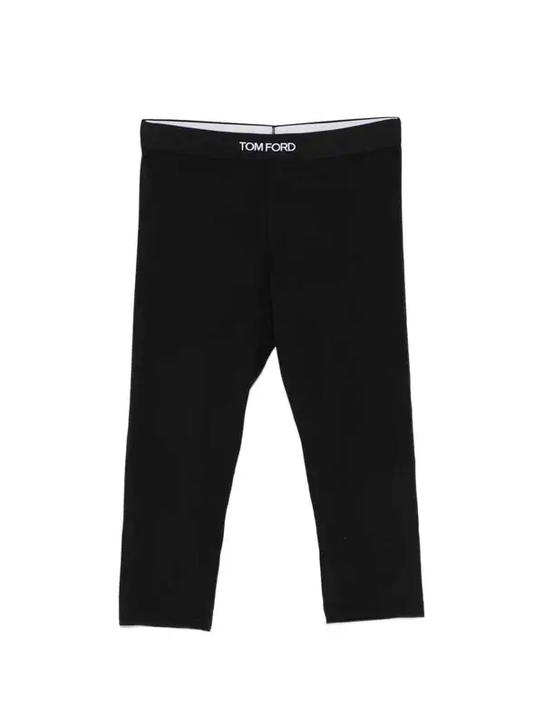 TOM FORD Logo-waistband Trousers