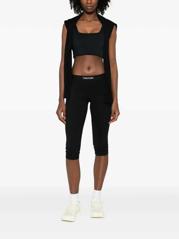 TOM FORD Logo-waistband Trousers